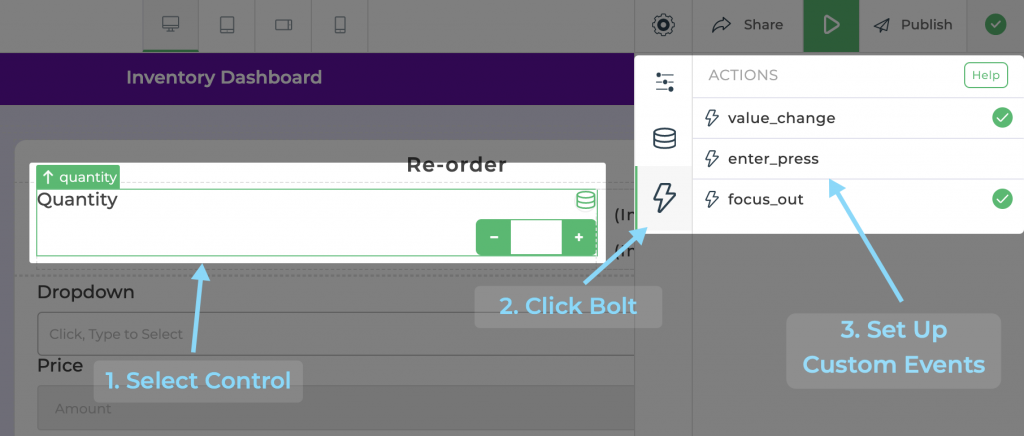 How to start using Control Events in DronaHQ - DronaHQ