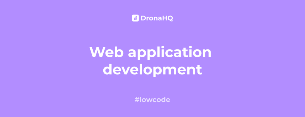 What Is Web Application Development Dronahq