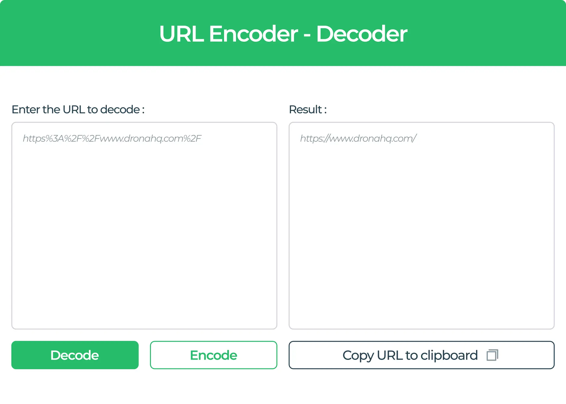 URL Encoder And Decoder Developer Utilities DronaHQ