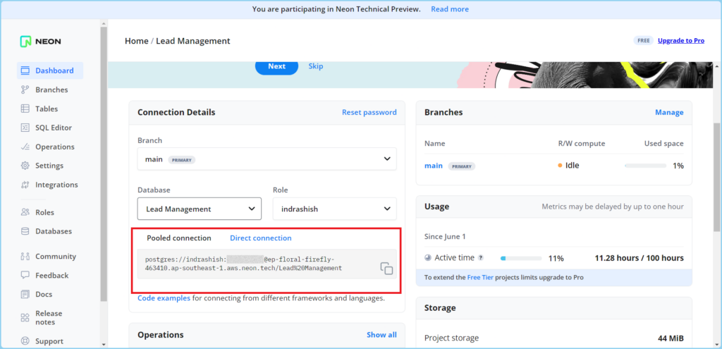 Building a dynamic frontend UI for Neon's serverless postgres - DronaHQ